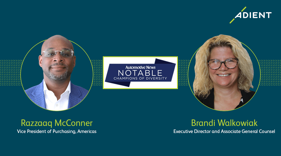 Adient employees named “Champions of Diversity” | Adient